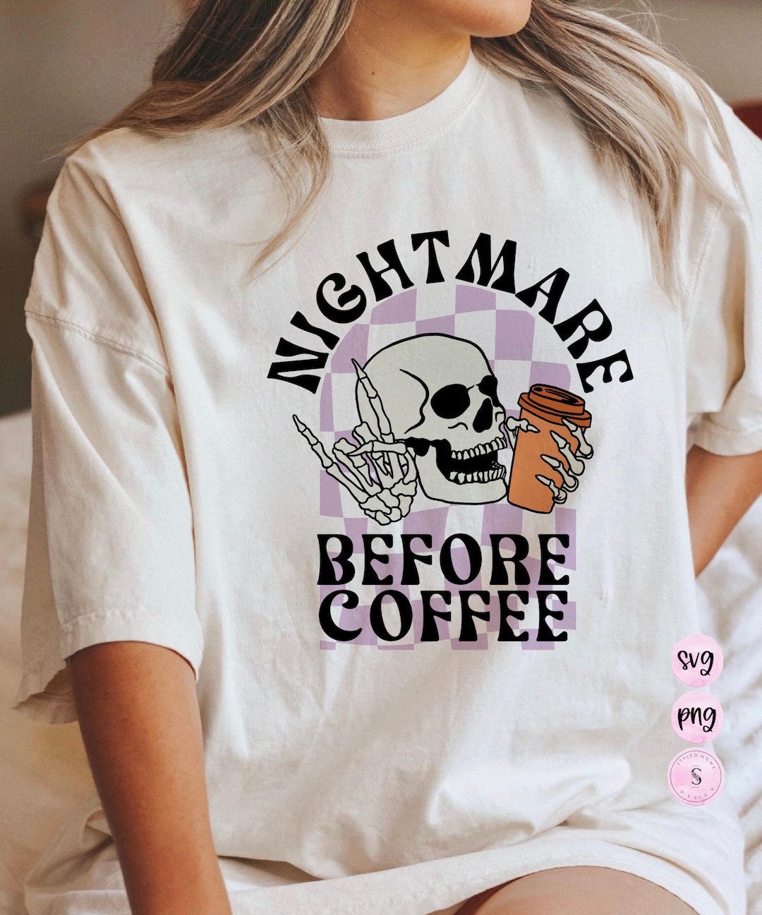 Nightmare Before Coffee Png, Halloween Shirt Design, Spooky Vibes Svg ...