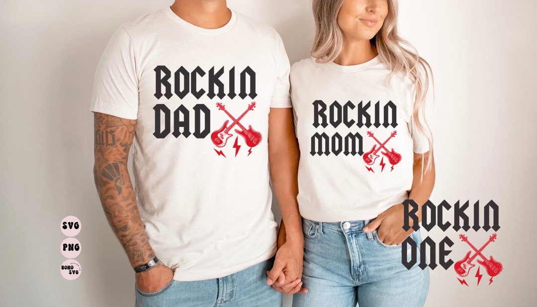 Rock and Roll Birthday Png, 1st Birthday Rockin' One Png, Rock N Roll ...