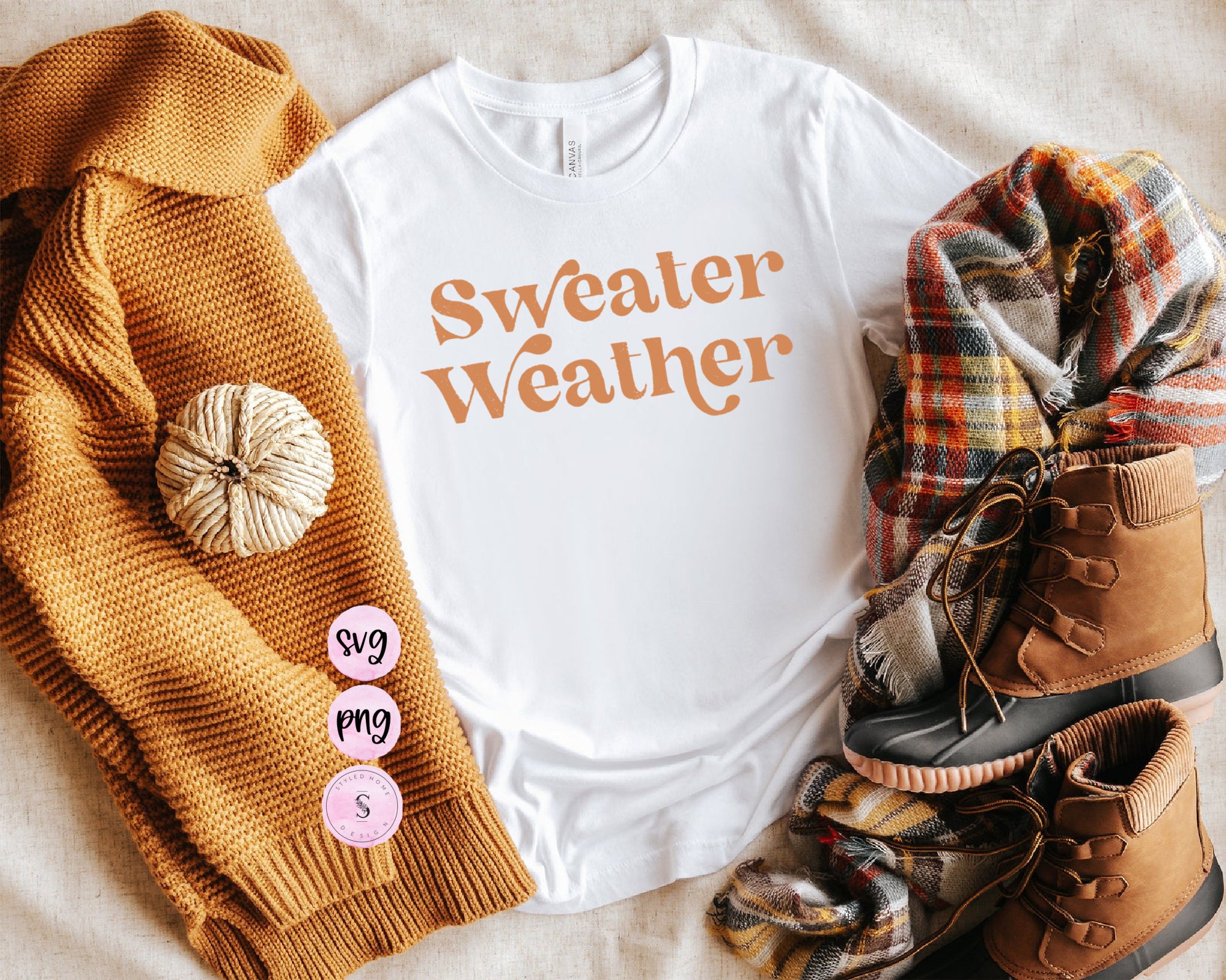 Sweater Weather Fall SVG Cozy Sweaters Pumpkin Bonfire Fall - Etsy