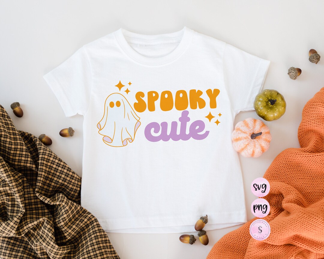 Spooky Cute Svg, Halloweens Svg, Kids Halloween Svg, Fall Retro ...