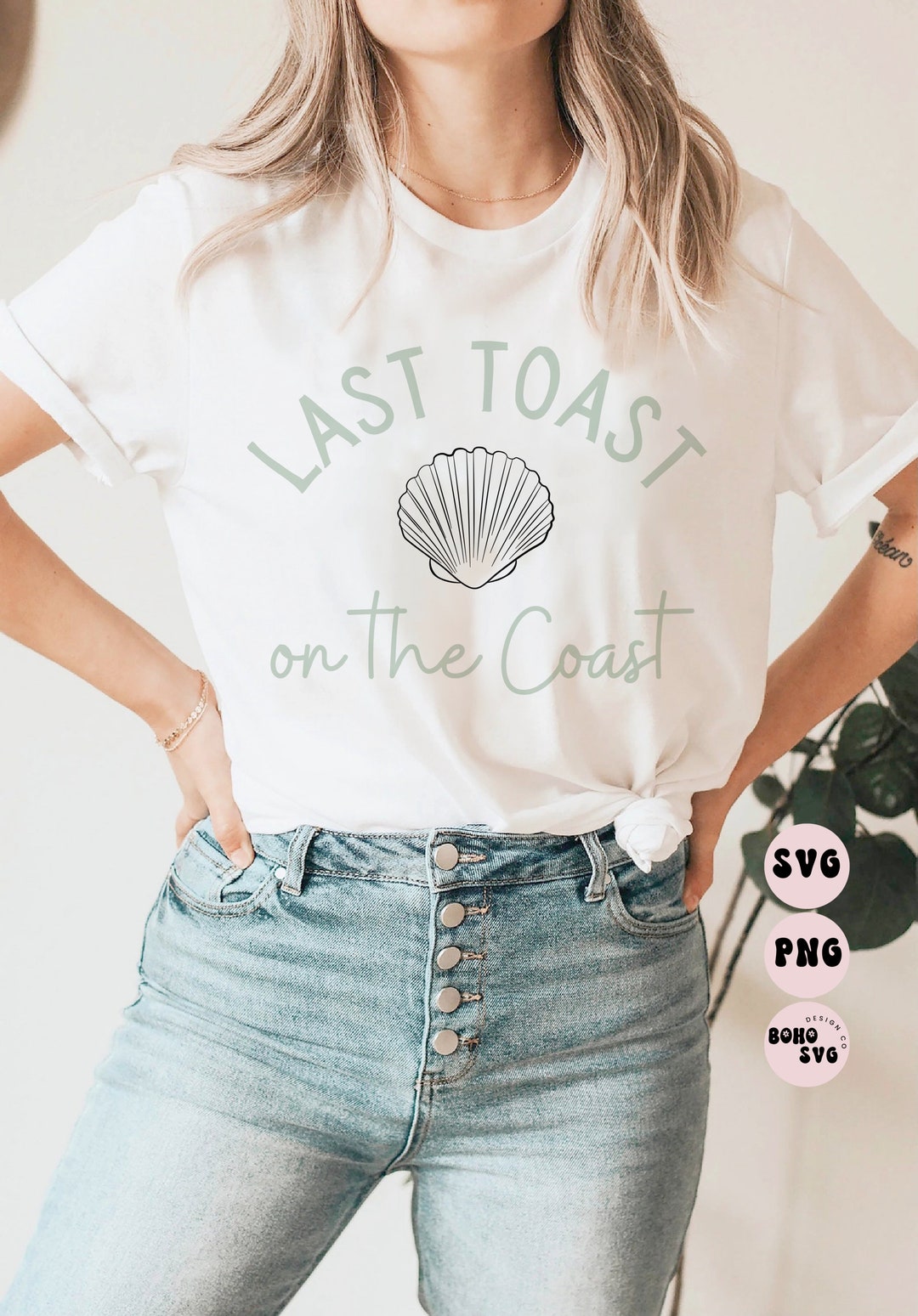 Last Toast on the Coast Svg, Custom Bachelorette Logo Svg, Beach Bach ...