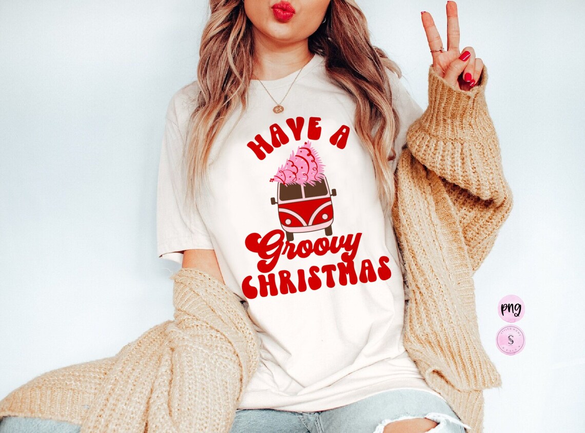 Have a Groovy Christmas Groovy Van PNG Retro Christmas - Etsy