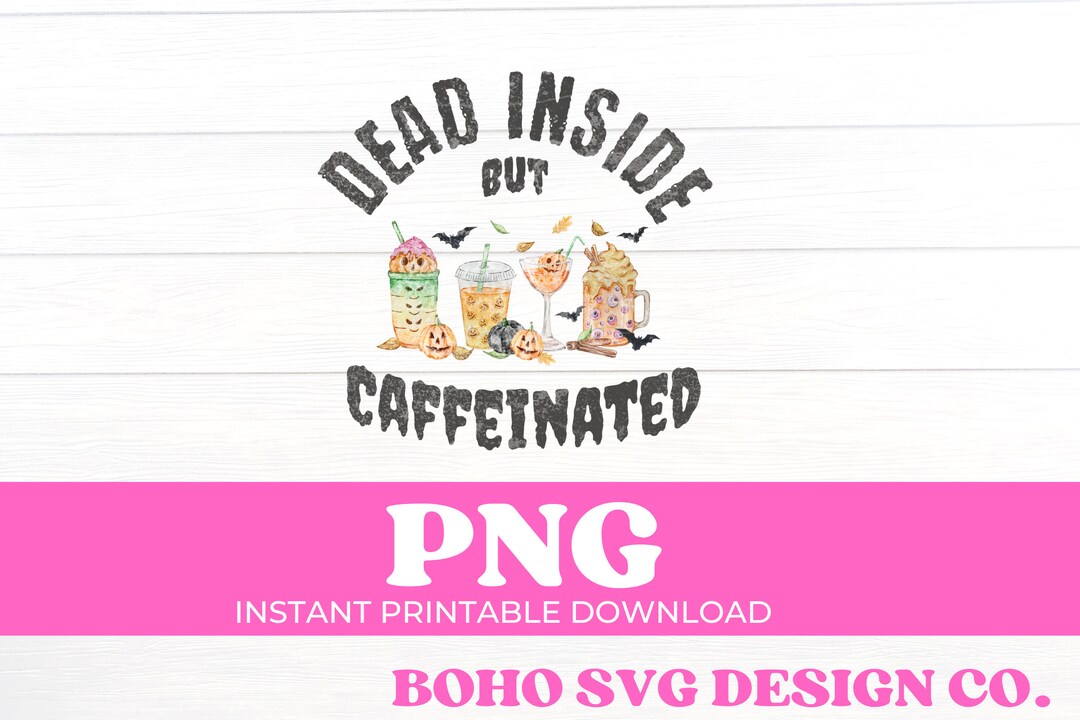 Dead Inside Png, Halloween Png,spooky Season Png,pink Pumpkin,trending ...