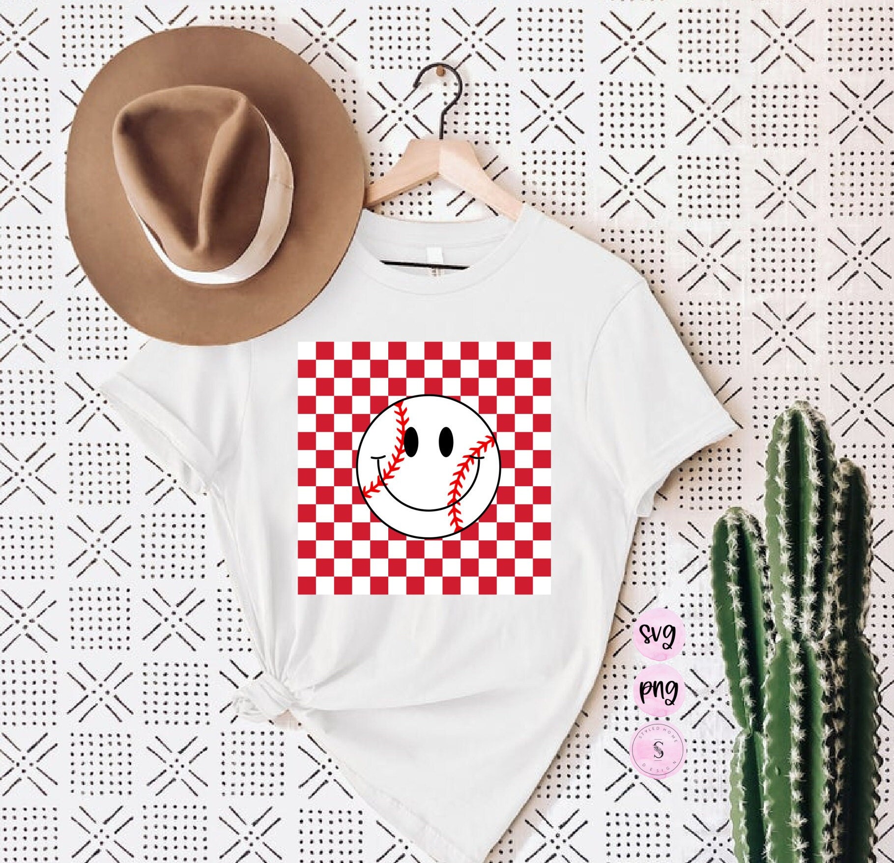 Checkered Baseball Svg Retro Baseball Png Spring Summer SVG - Etsy