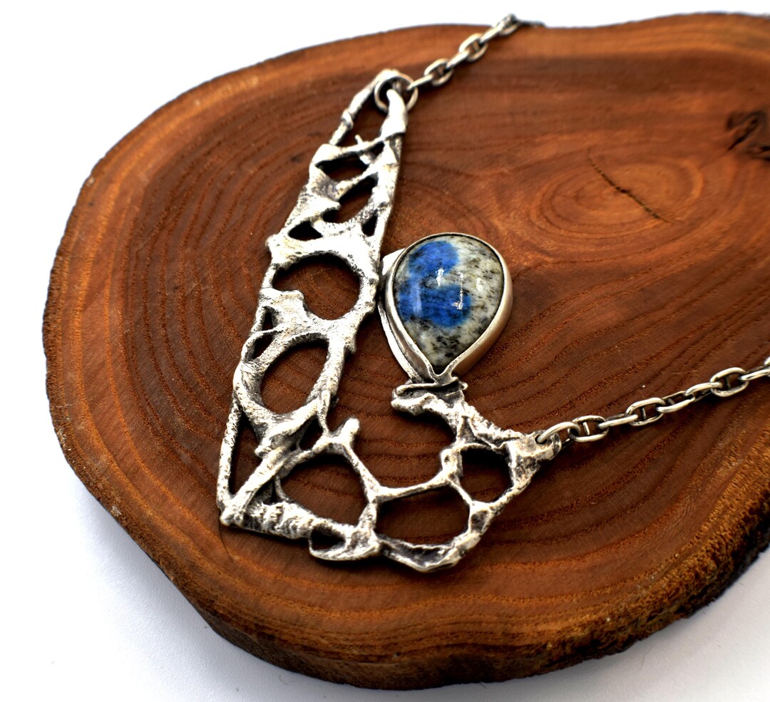 Blue Terrain-- K2 Jasper and Statement Necklace - Etsy