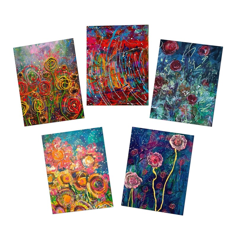 Abstract Greeting Cards - Etsy