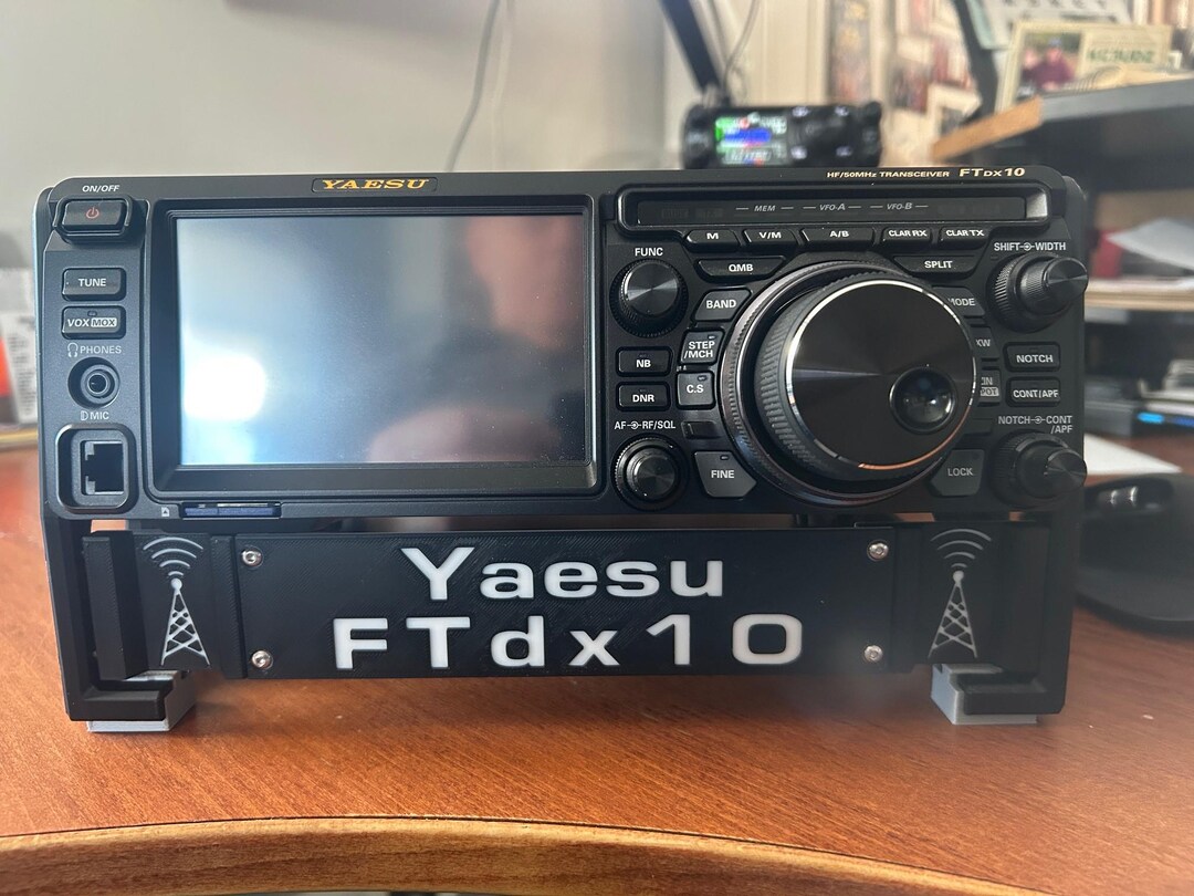 3D Printed Stand for Yaesu Ftdx10 W/ Name Plate - Etsy