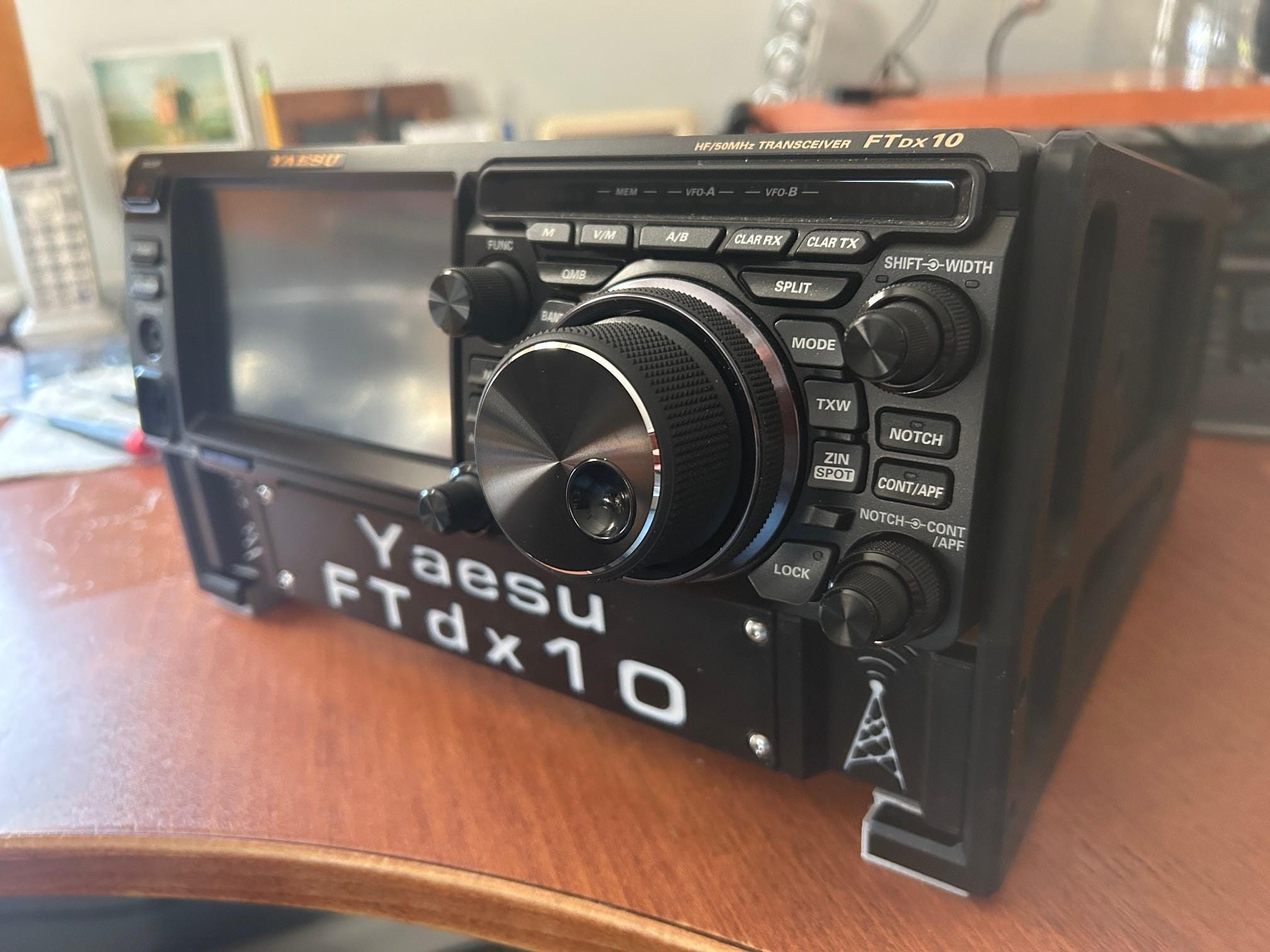 3D Printed Stand for Yaesu Ftdx10 W/ Name Plate - Etsy