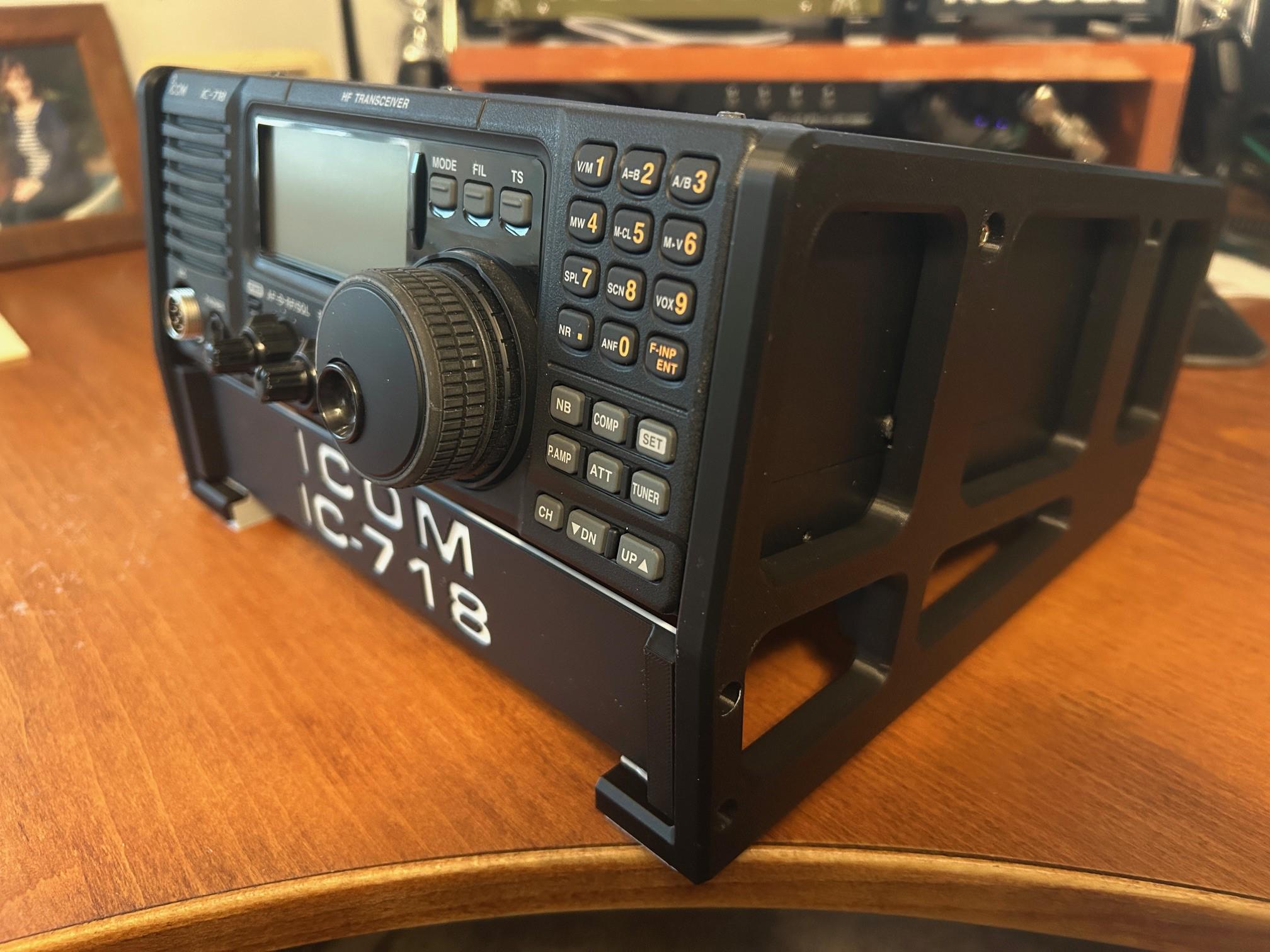 3D Printed Stand for ICOM IC-718 W/ Name Plate - Etsy