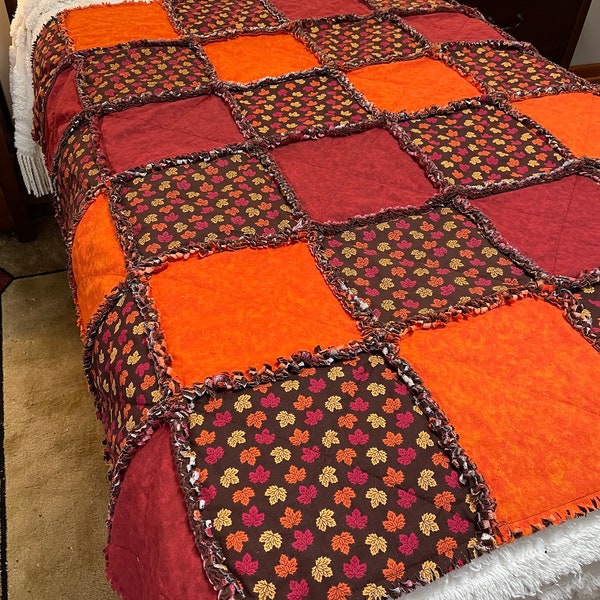 Autumn Leaves Quilt - Etsy