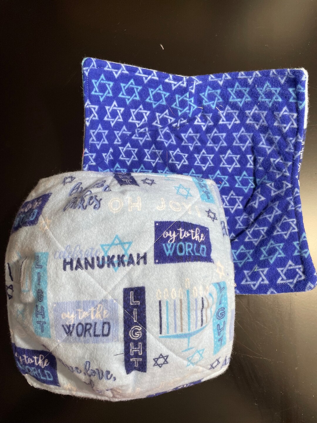 Handmade Chanukah Microwave Bowl Cozy, Reversible Hot Cold Holder - Etsy