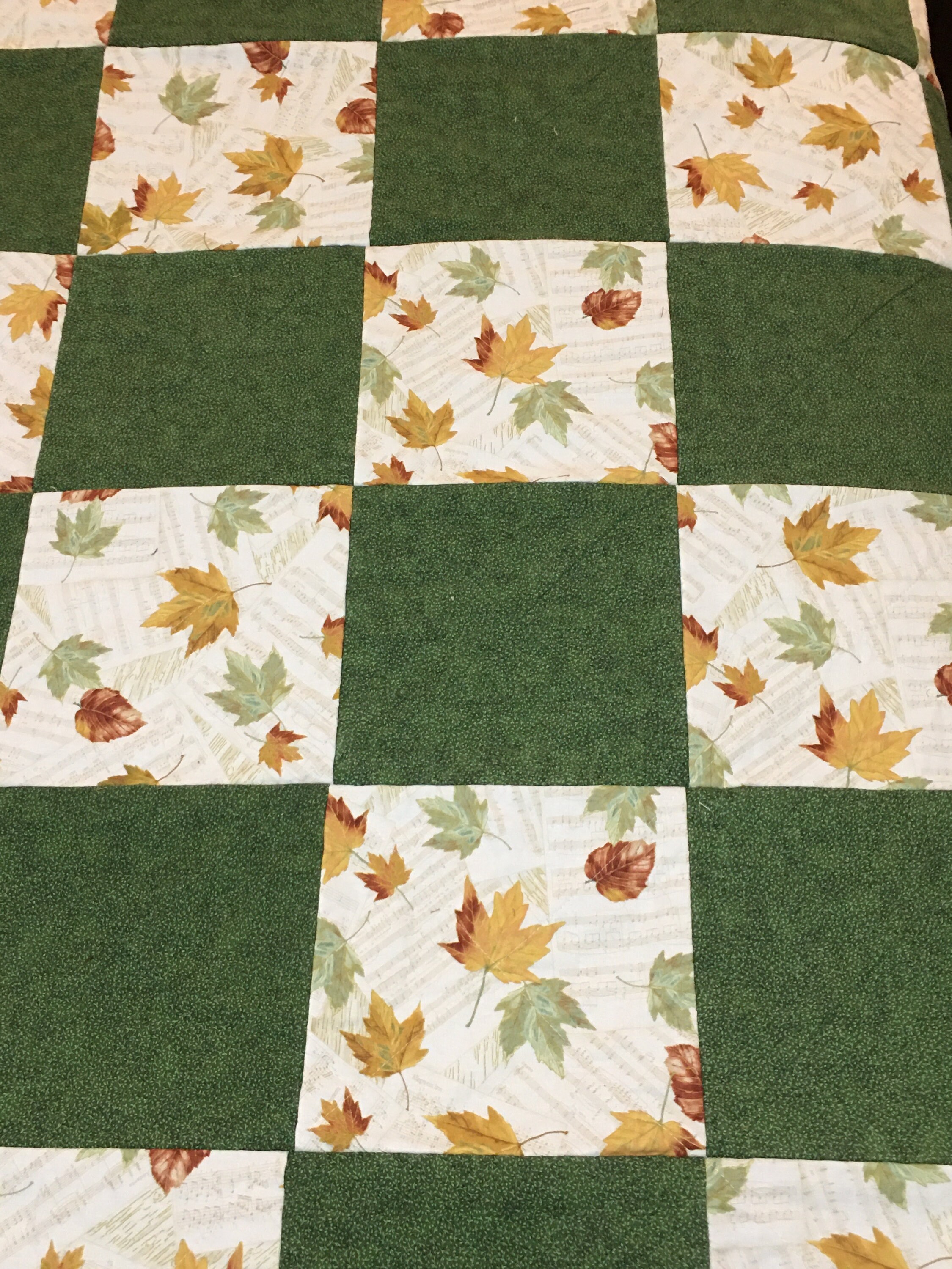 Fall Leaves Rag Quilt, Handmade Cotton Flannel Sofa Throw (53x53) - Etsy