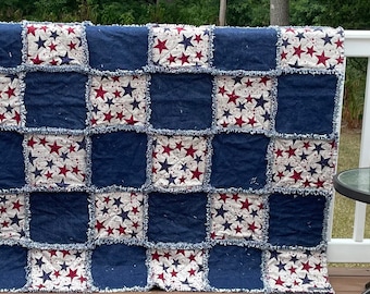 Denim Throw Quilt - Etsy