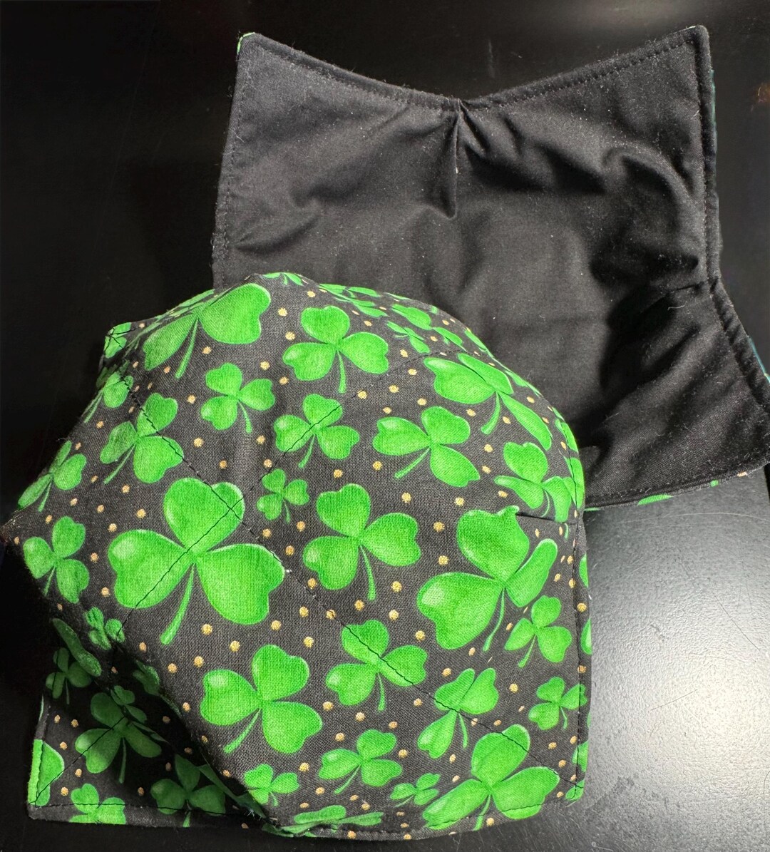 Shamrock 2 Bowl Cozy, Microwave Bowl Cozy, Soup Bowl Cozy, Reversible ...