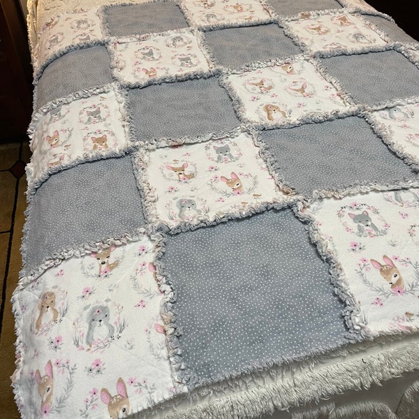 Animal Rag Quilt - Etsy