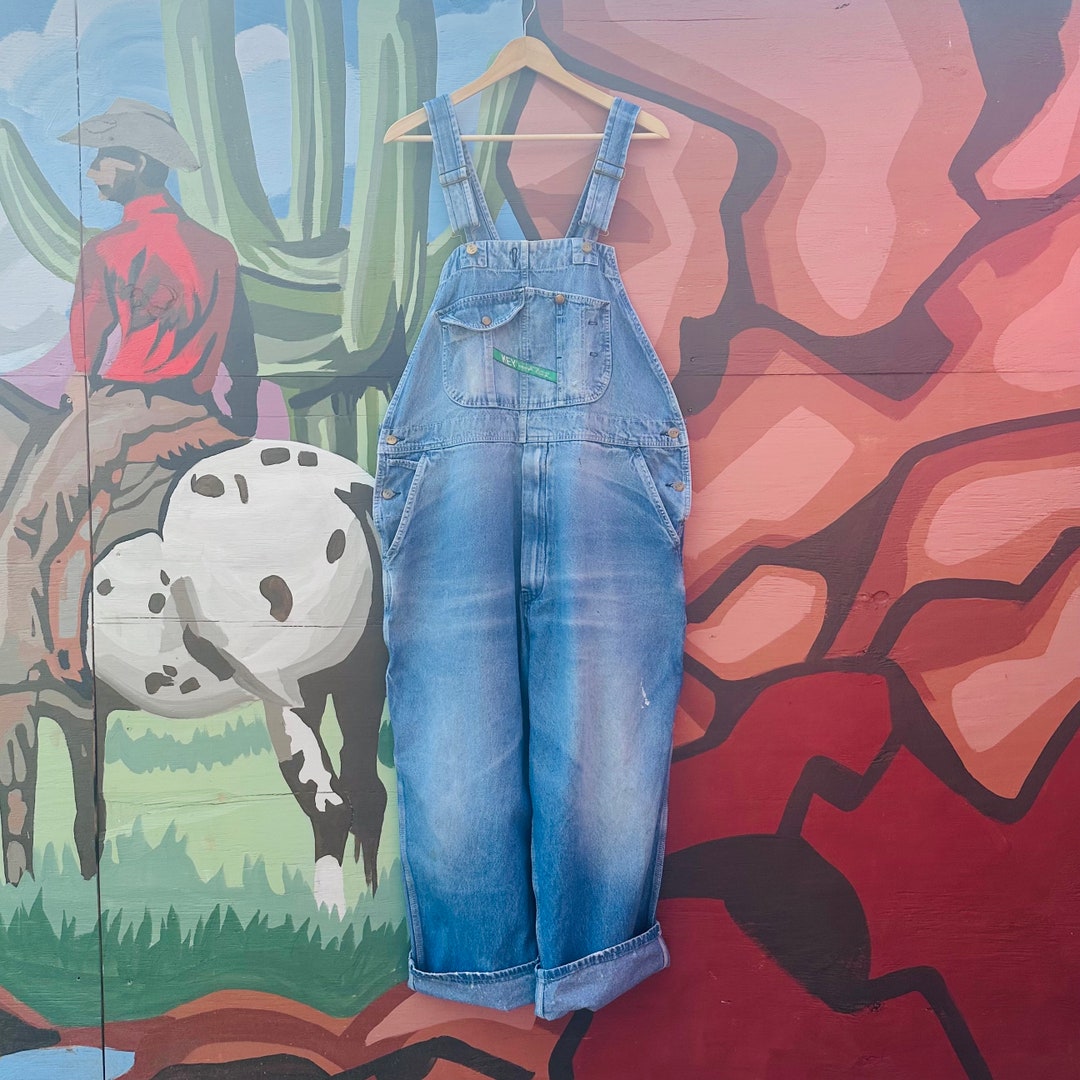 Key Imperial Denim Overalls in Light Medium Wash, Size W44xl30, Cotton ...