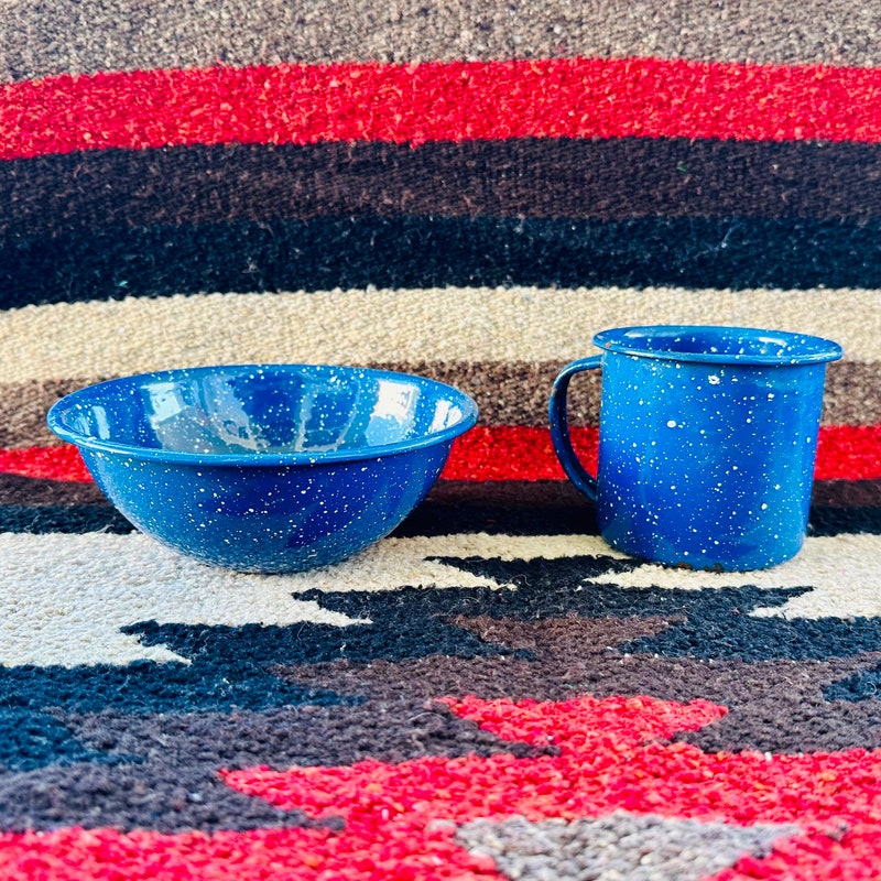 Enamelware Set - Etsy