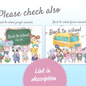 Watercolor Back to School Clipart, School Supplies , Watercolor Note ...