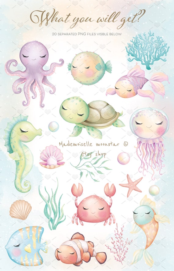 Name For Tiny Aquatic Animals Clipart