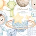 Cute Astronaut Boy Clipart. Teddy Bear, Cat, Bunny Space. Watercolor ...