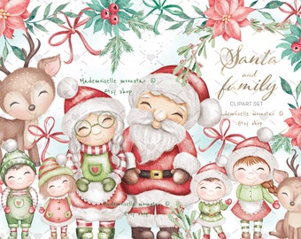 Mrs Claus Clipart | Etsy