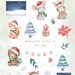 Christmas Forest Animals Clipart. Winter Wonderland. Woodland Animals ...