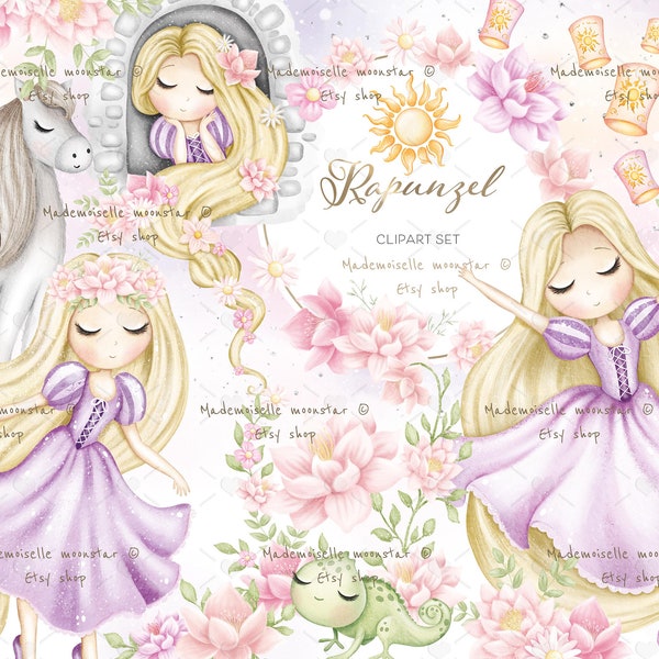 Rapunzel Tower Digital - Etsy