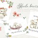Koala Bear Watercolor Clipart Set. Cute Baby Koala, Nursery Decor ...