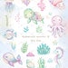 Rainbow Sea Babies Clipart. Cute Sea Creatures Digital PNG Files ...