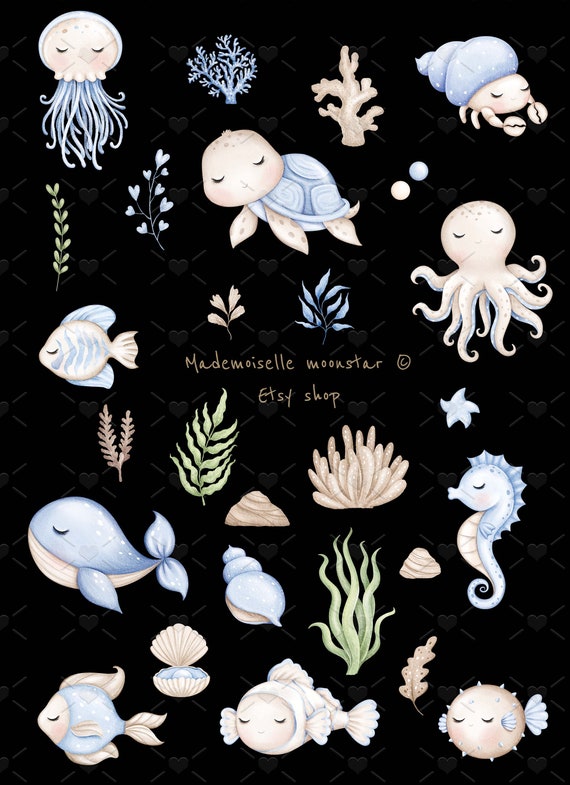 Name For Tiny Aquatic Animals Clipart