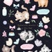 Cute Cats Clipart Set. Kittens, Kitty Digital Clipart. Watercolor Cute ...