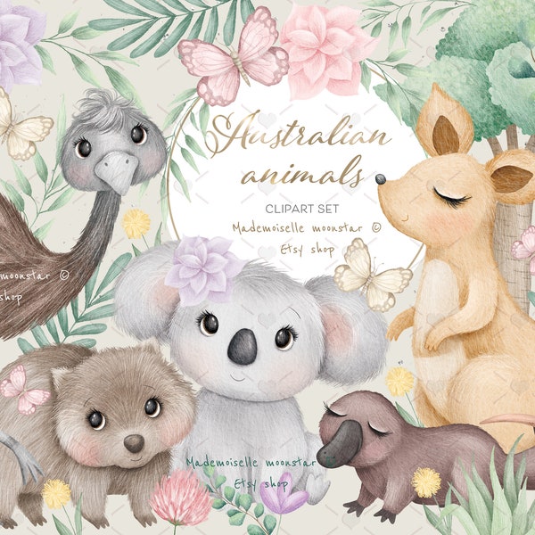 Koala Clipart - Etsy