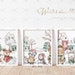 Winter Woodland Clipart Set. Cute Forest Animals. Cozy Christmas ...