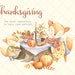 Watercolor Thanksgiving Clipart Set, Forest Animals, Turkey, Fox ...