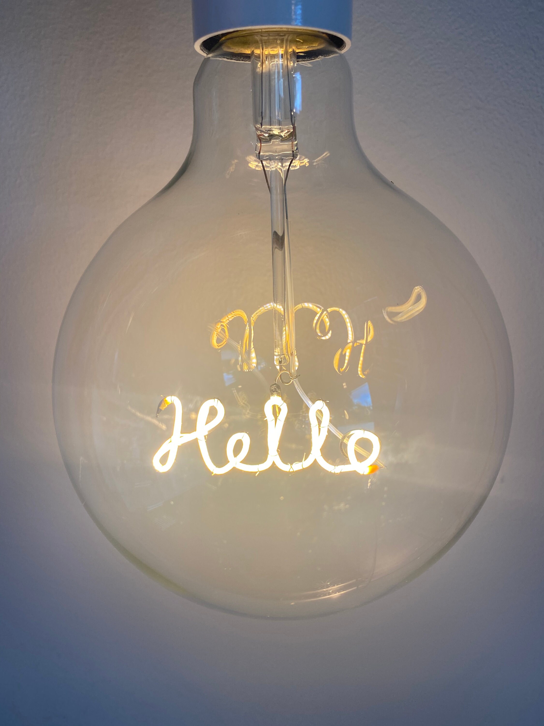 The HELLO Bulb An Extra Large LED Light Bulb with | Etsy