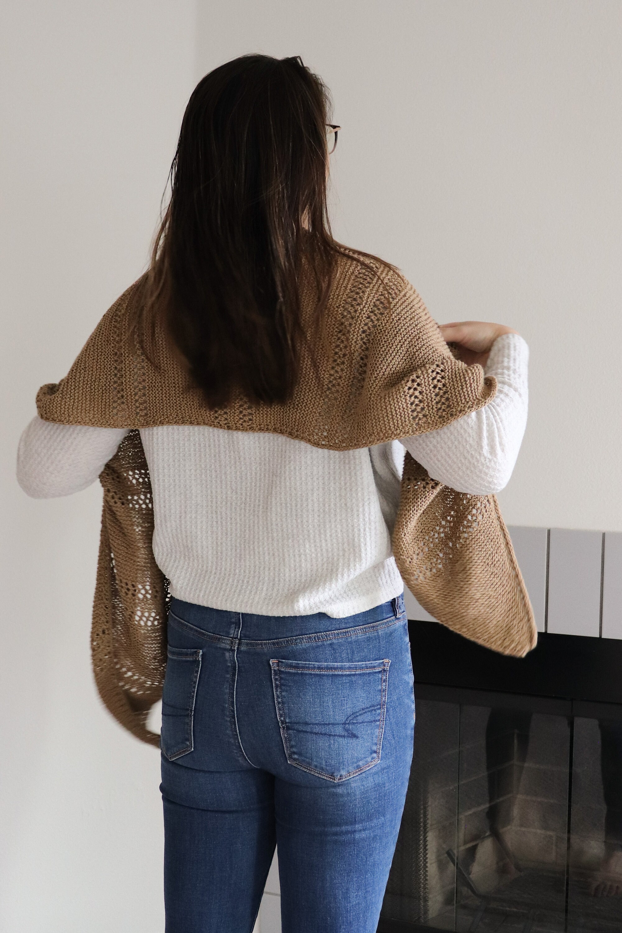 Fancy Fall Shawl Knit Pattern | Knit Shawl | Simple Garter Lace Shawl ...