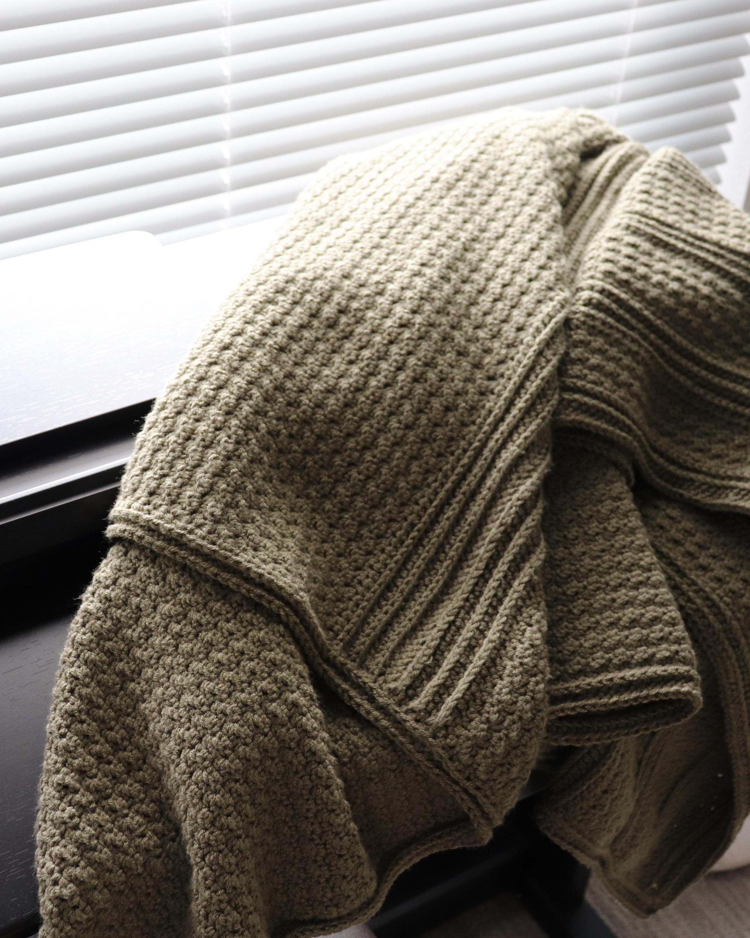 Crescendo Blanket | Crochet Pattern | Reversible Crochet Blanket ...