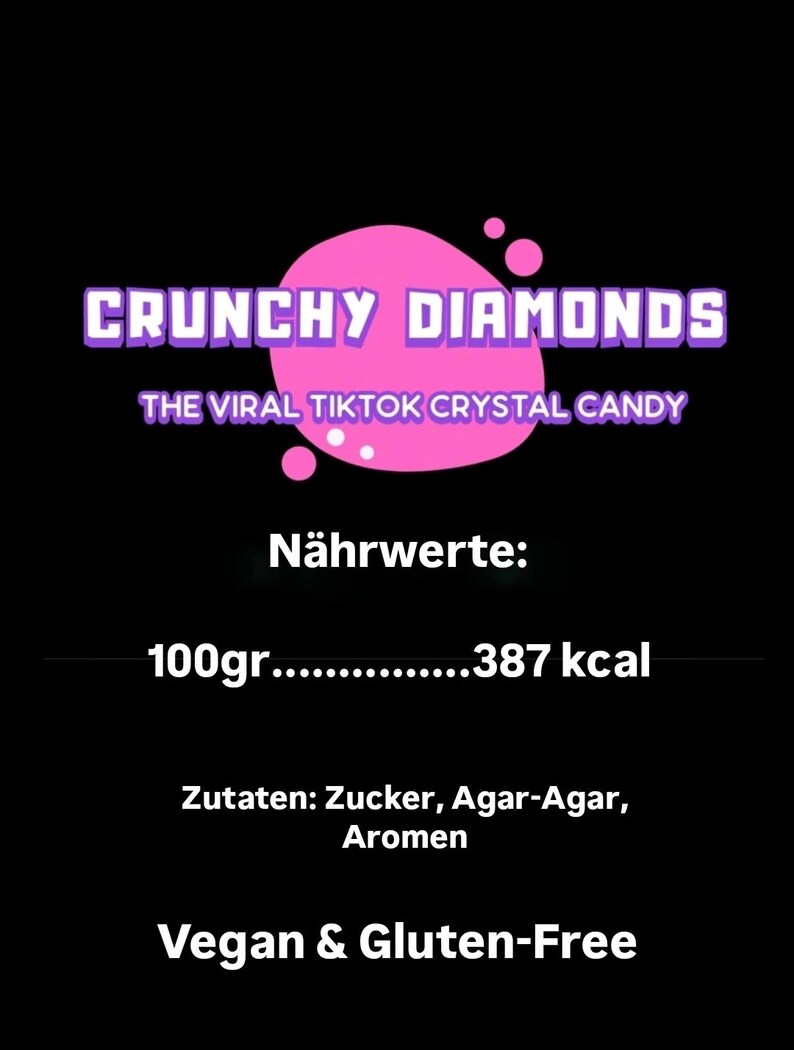 Crystal Candy Crunchy Diamonds Essbare Kristalle Mixpackung Kohakutou ...