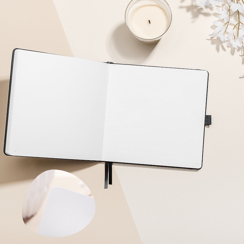 Bullet Journal-dotted Journal Square Moon Ultra Thick - Etsy