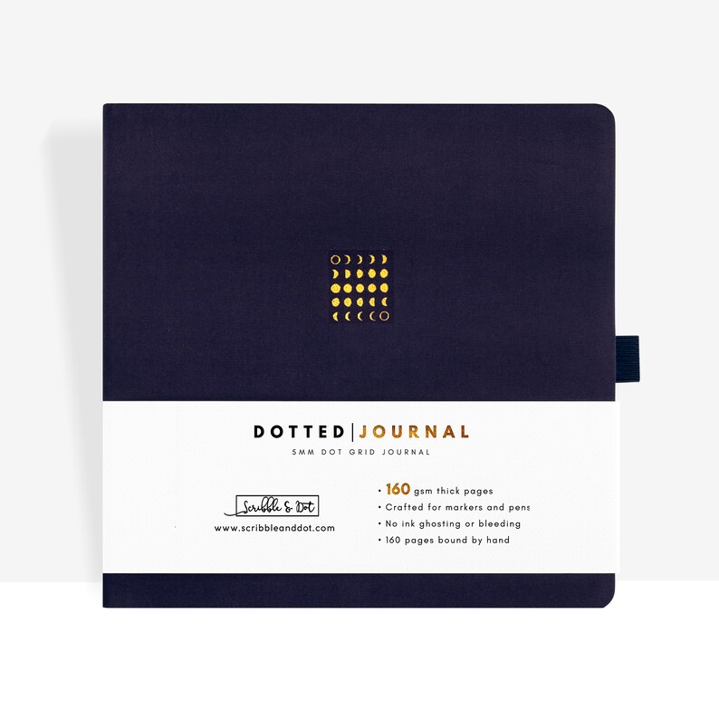 Bullet Journal-dotted Journal Square Moon Ultra Thick - Etsy