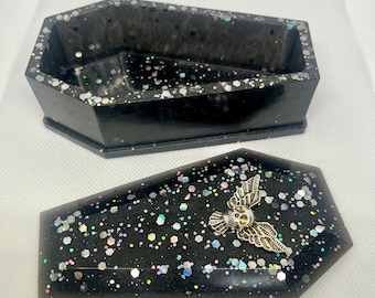 Resin Gold Gothic Grunge Coffin Trinket Box - Etsy