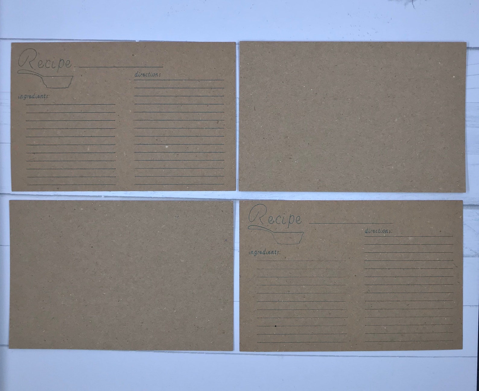 Custom Recipe Box With Set of 50 Recipe Cards and Dividers - Etsy