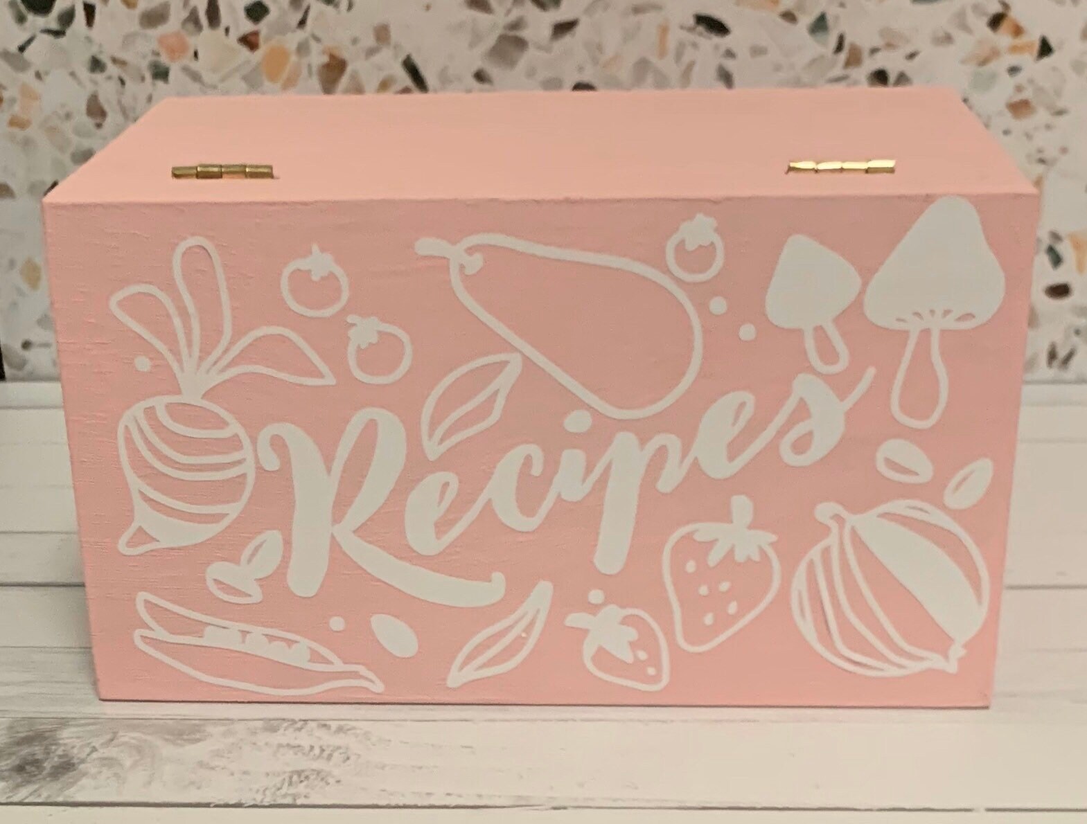 Custom Recipe Box With Set of 50 Recipe Cards and Dividers - Etsy