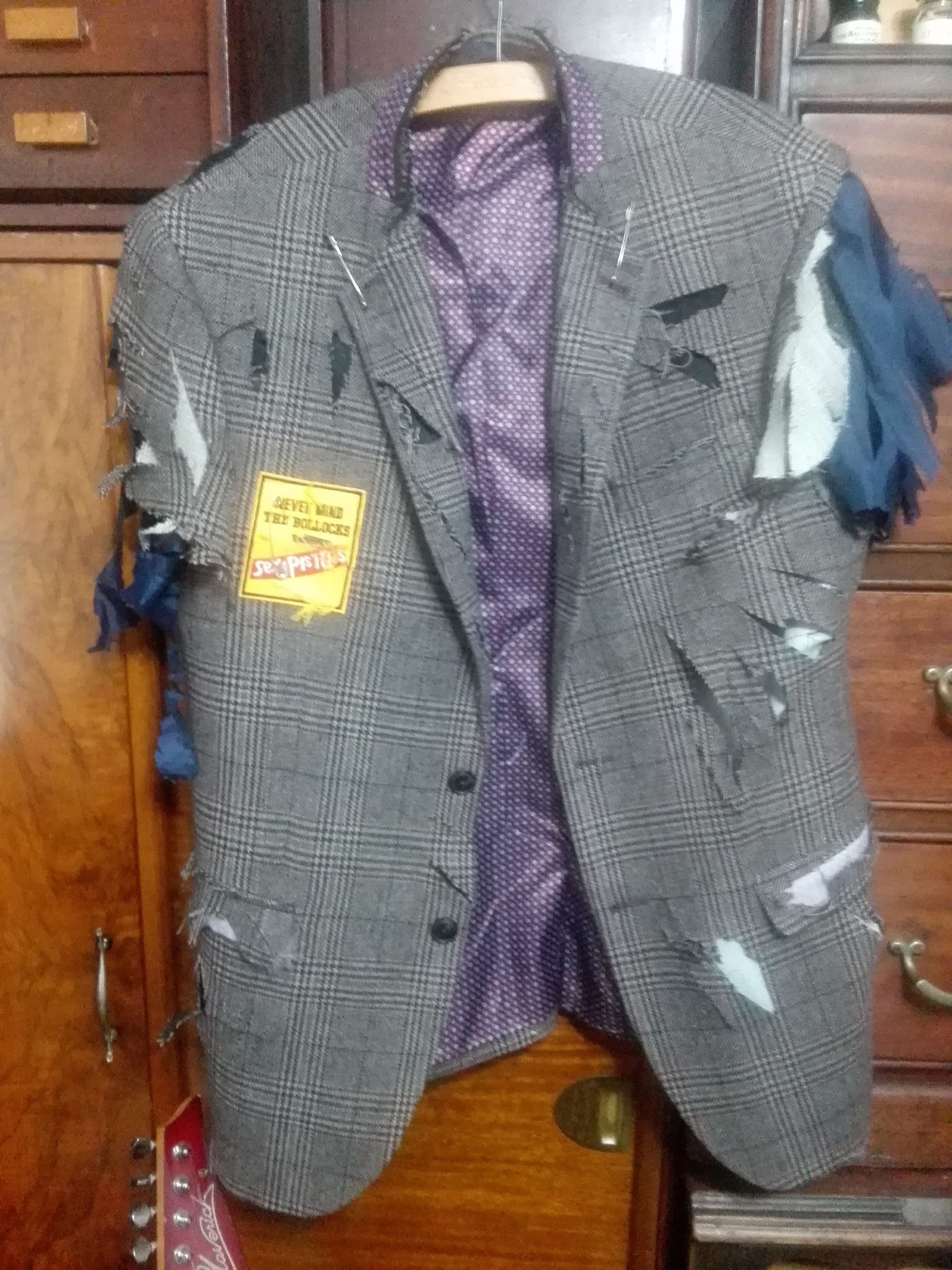 Ripped and Destroyed Punk Rock Cut-off Jacket Sex Pistols - Etsy UK
