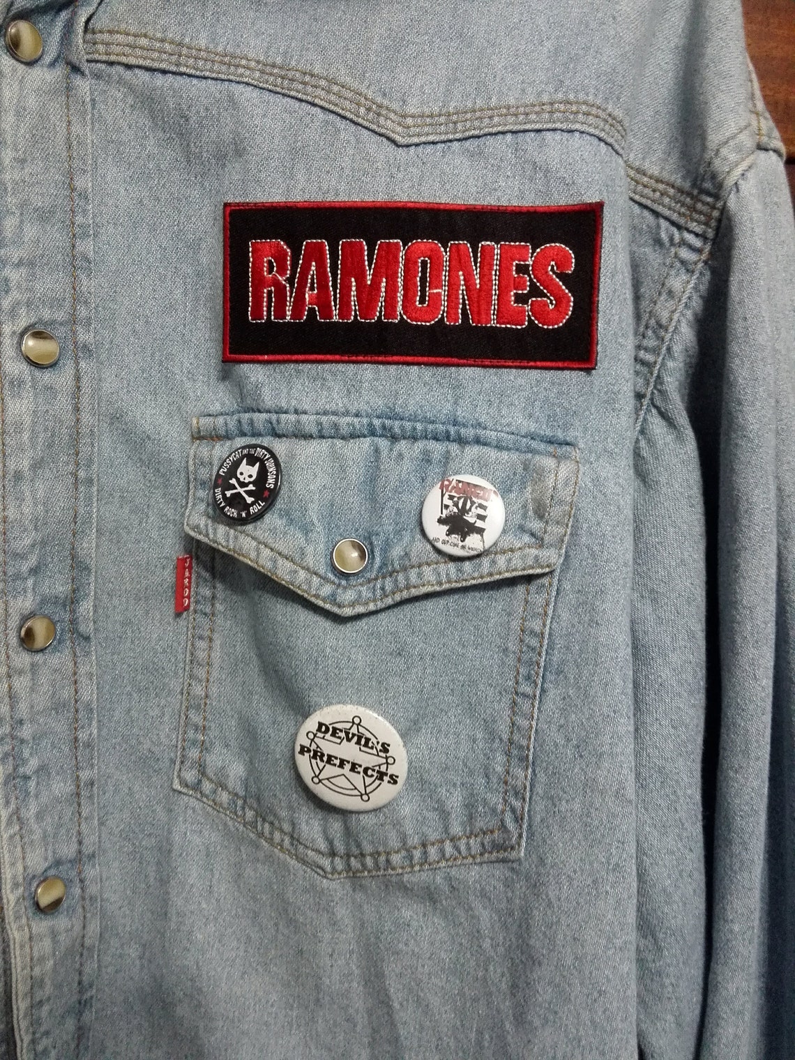 Green Day Punk Jacket Revolution Radio Lightweight Denim - Etsy