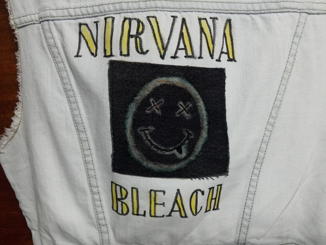 Punk Vest Nirvana Bleach Fear Punk Battle Jacket Battle - Etsy