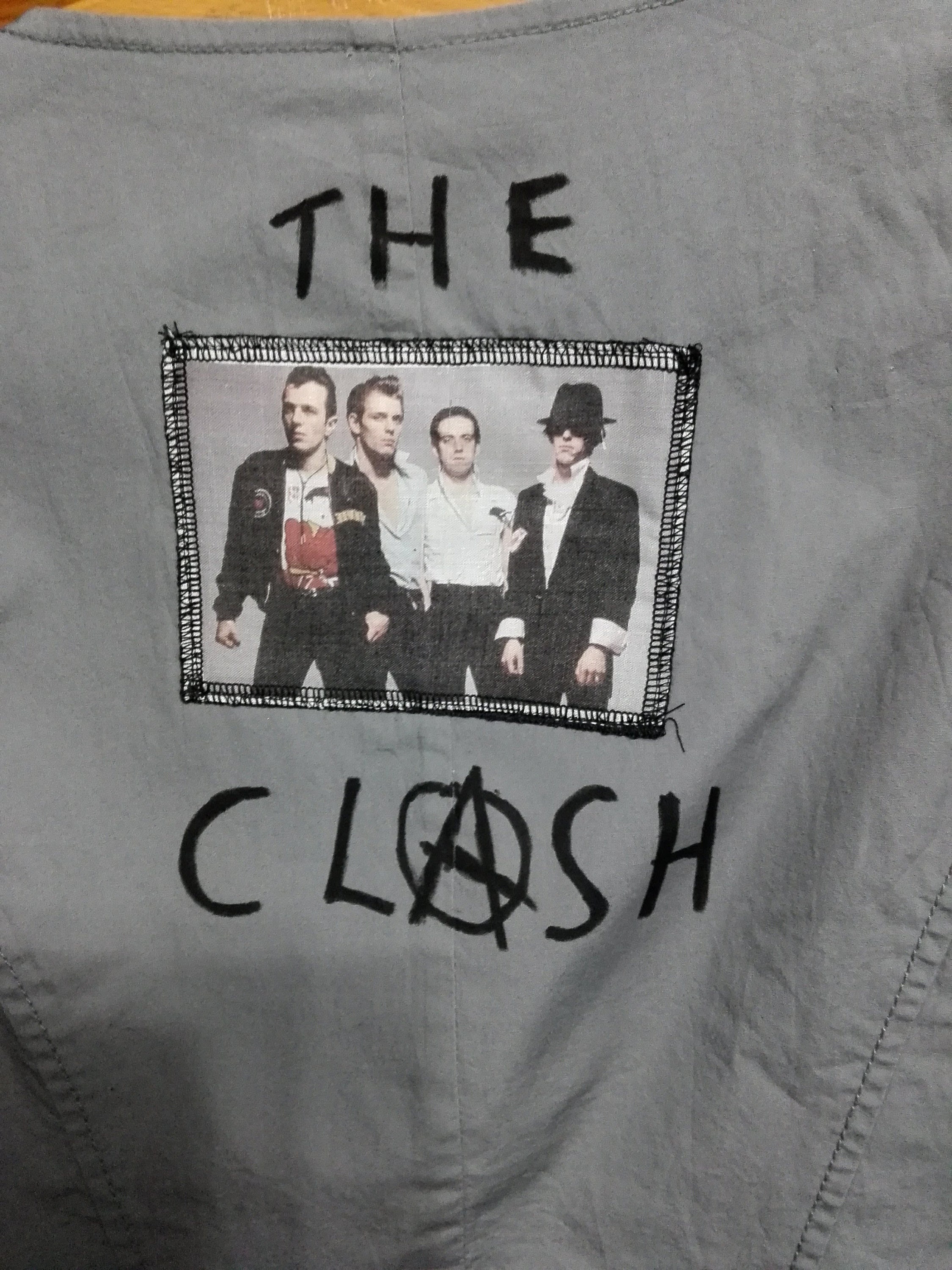 The Clash Tribute Waistcoat Badges Chains Safety Pins - Etsy