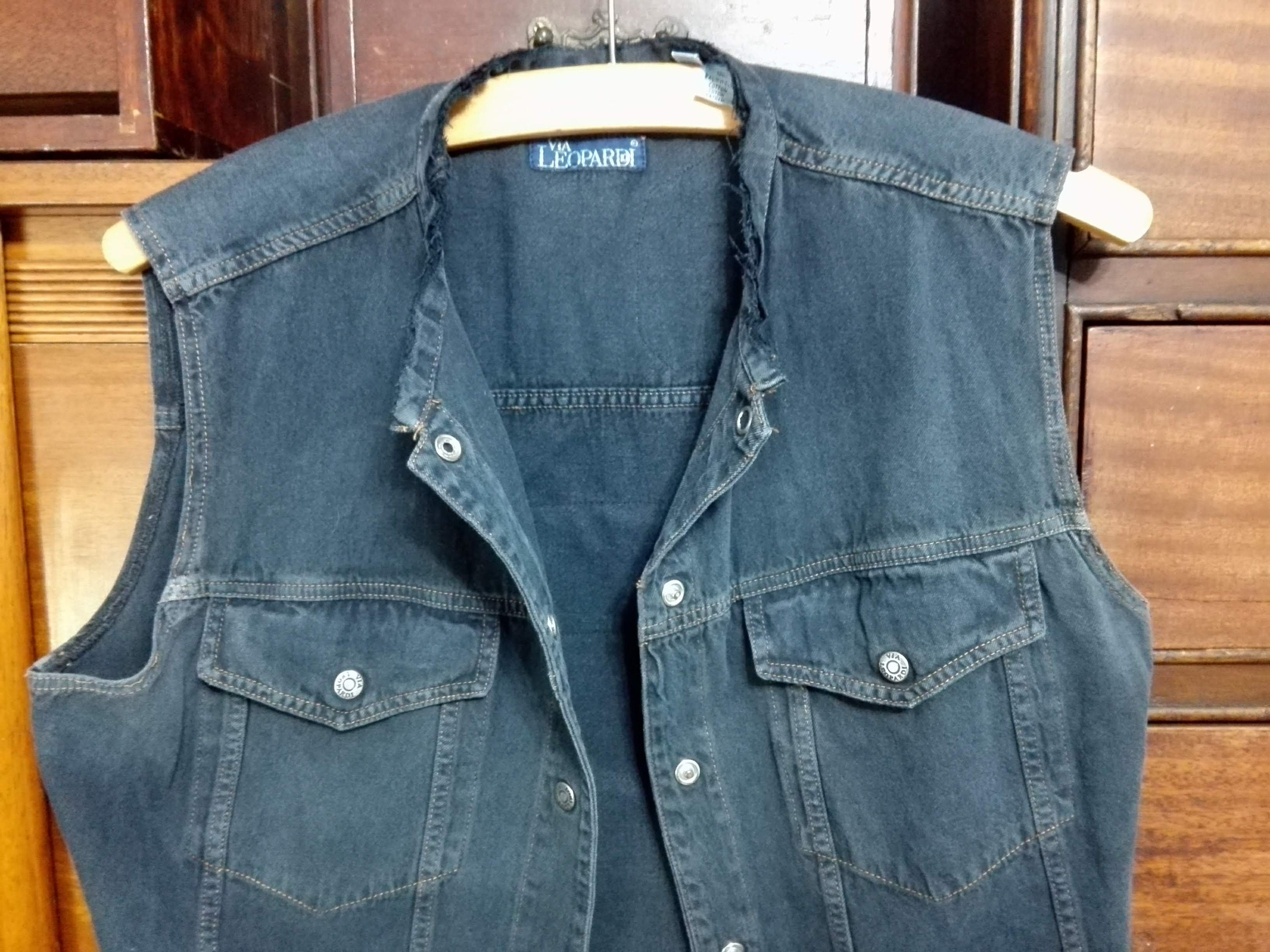 Bob Marley Denim Waistcoat Vest Cut-off Vintage Style - Etsy