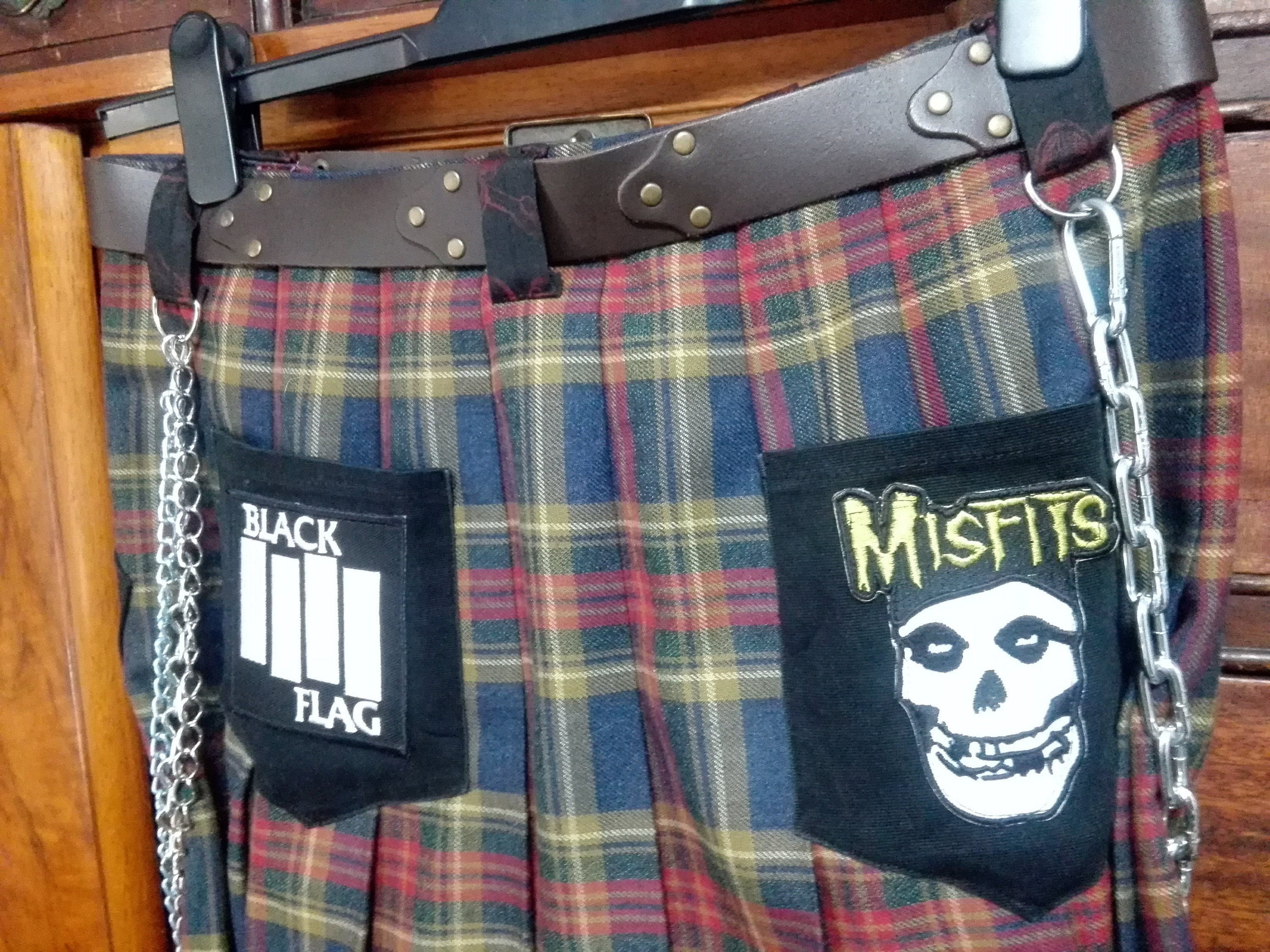 Punk Rock Kilt Padlock Sporran Masses of Chains Punk - Etsy