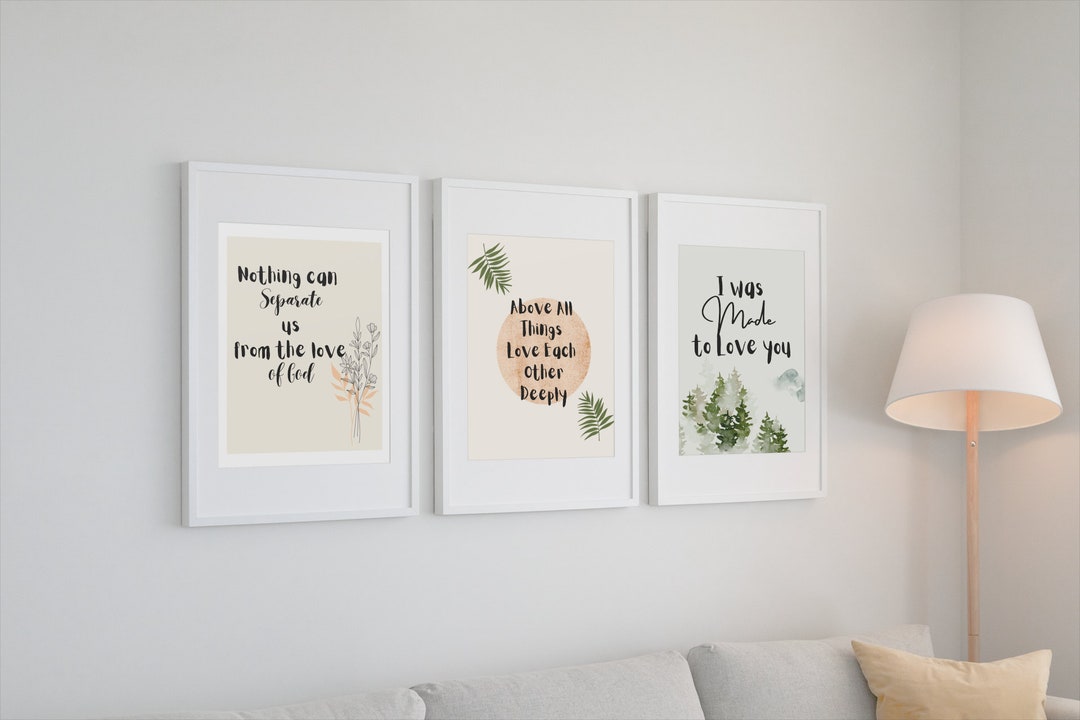 PRINTABLE Quote Bundle, Set of 3 Prints, Motivational Posters, Positive ...